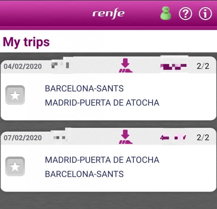 바르셀로나-마드리드 왕복이동, 렌페 Renfe 어플로 예약하자 : 네이버 블로그