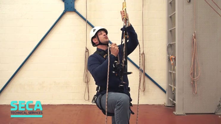 [산업로프기술]ROPE ACCESS- IRATA LEVEL 1- UP ON DESCENDER/DOWN ON ASCENDER ...