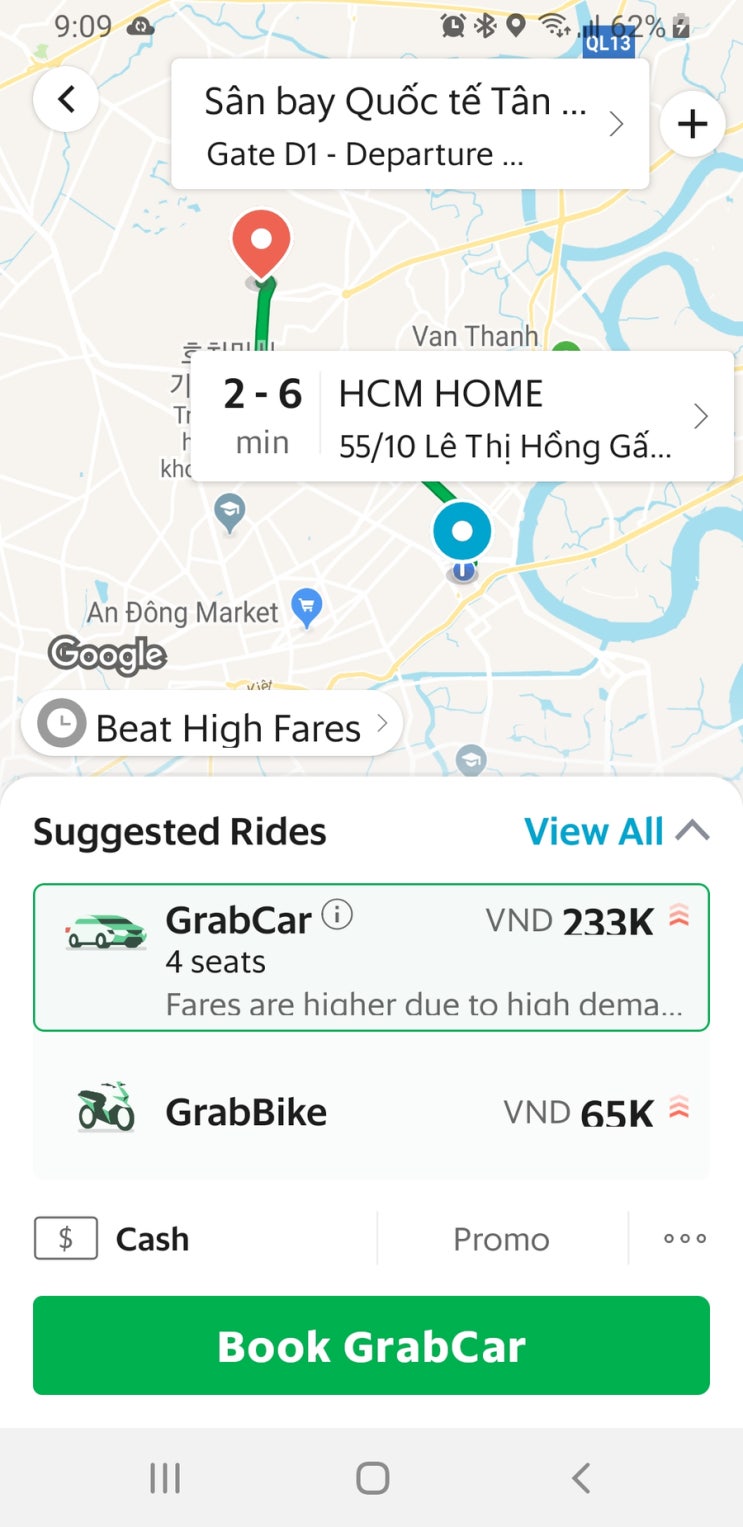 호찌민 2편 (그랩이 항상 택시보다 저렴할까? GRAB SURGE PRICING에 대해) : 네이버 블로그