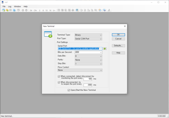 [YAT] Terminal프로그램 /uart test 프로그램 / Serial test 프로그램 / HEX Terminal ...