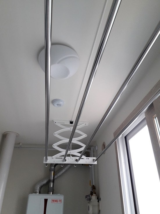 부산빨래건조대 베란다천장건조대 동래구 동래역행복주택 봉만스텐형설치 : 네이버 블로그