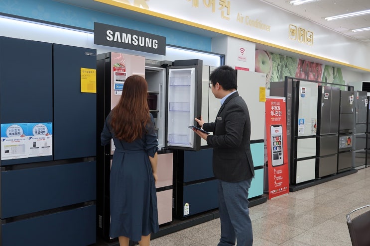 하이마트 철산역점 입주and웨딩 가전박람회 열러 이사혼수가전 보러 네이버 블로그