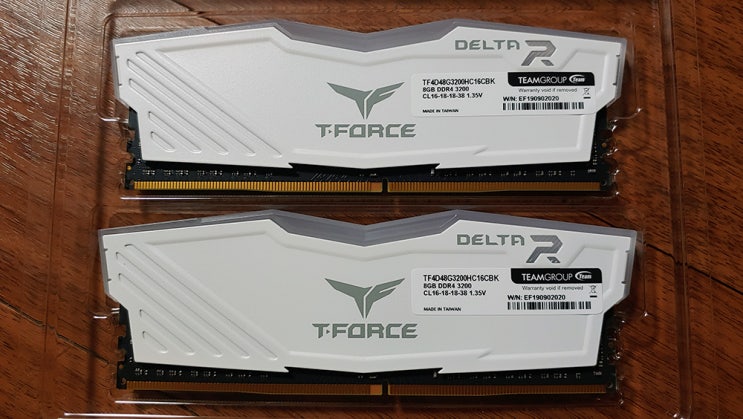 TeamGroup T-Force DDR4 Delta RGB 화이트 메모리 사용기 (팀그룹 티포스 델타) : 네이버 블로그