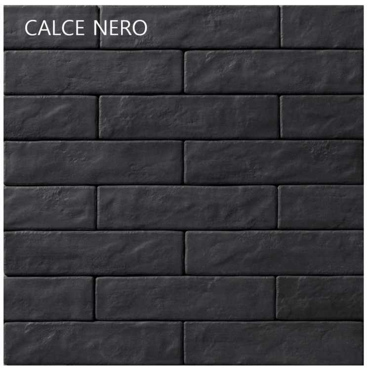 [70*280] CALCE NERO / 칼체 네로 (70*280) 네로 색상 브릭 디자인 타일 / 칼테네로 / 브릭느낌 타일 ...