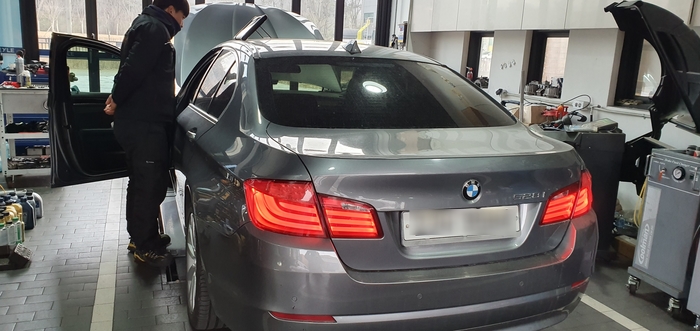 화성 평택 오산 동탄 수입차정비전문 마일레오토서비스 동탄2신도시 길우모터스 Bmw F10 528i 엔진체크등점등 시동 불량으로