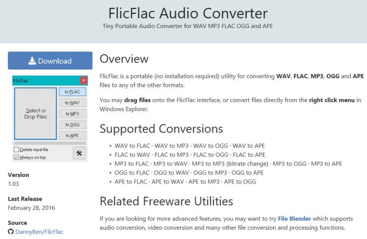 Flac, Ogg, Wav, Mp3 파일 변환 프로그램 FlicFlac : 네이버 블로그