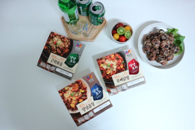목우촌 생생포차 치즈가득 양념곱창 근위볶음 무뼈닭발 홈술 혼술 안주요리로 우리집이 맛집포차 네이버 블로그