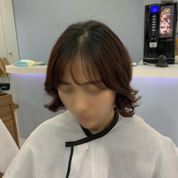 천상미용실 프롤로그헤어 단발s컬펌 단발머리스타일 네이버 블로그