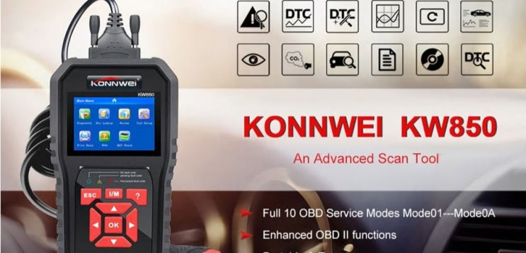 차량용 OBD2 스캐너(진단기)/Konnwei KW850 : 네이버 블로그