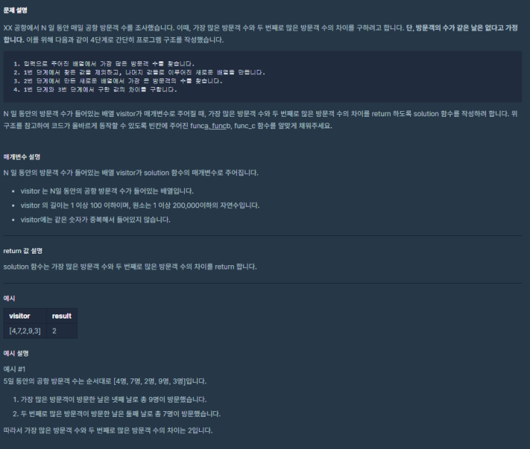 COS Pro 2급 Python 모의고사 공항 방문객 : 네이버 블로그