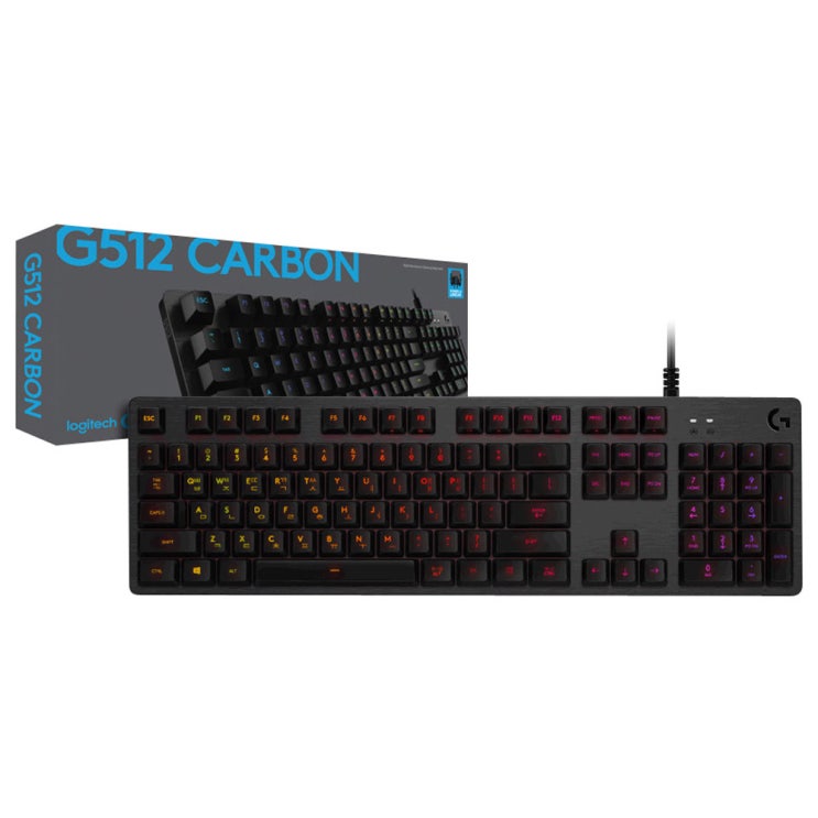 완전대박 g512 - 10가지 -로지텍 G512 CARBON RGB 기계식 게이밍키보드 Romer-G LINEAR, Y ...