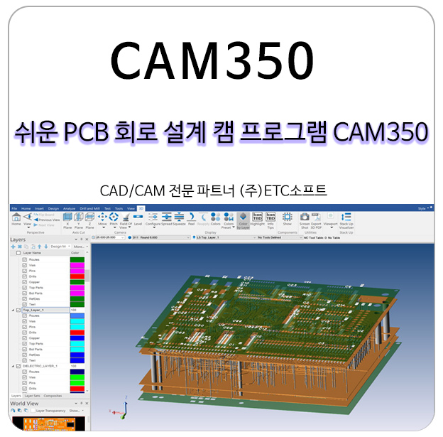 쉬운 PCB 회로 설계 캠프로그램 CAM350 : 네이버 블로그