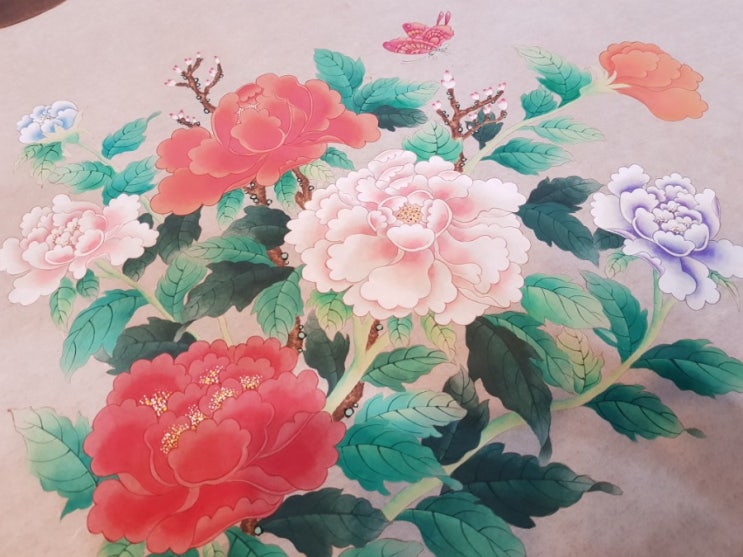 전주화실 더바림 전주민화취미반민화모란민화그리기그림선물전주민화전북대화실 네이버 블로그