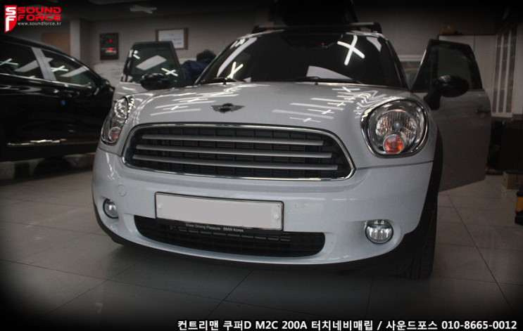 BMW 미니 컨트리맨 쿠퍼D M2C200A 카블릿 시공 청주네비매립전문 사운드포스 : 네이버 블로그