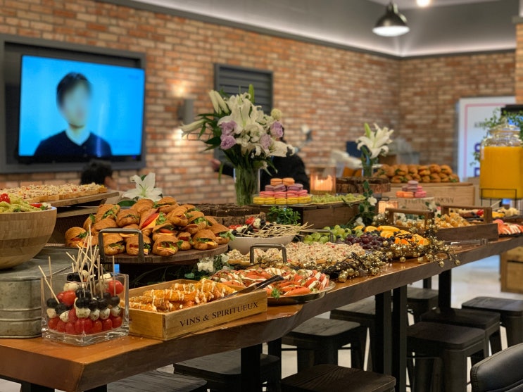 연말 기업 파티 케이터링 대규모 행사도 가능한 쉐프랑케이터링 두 기업과 함께 했습니다 네이버 블로그