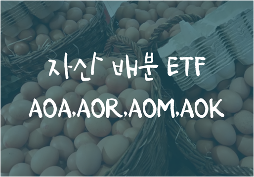 미국 상장 자산 배분 ETF. 자동으로 내 자산을 배분해주는 ETF_AOA, AOR, AOM, AOK : 네이버 블로그