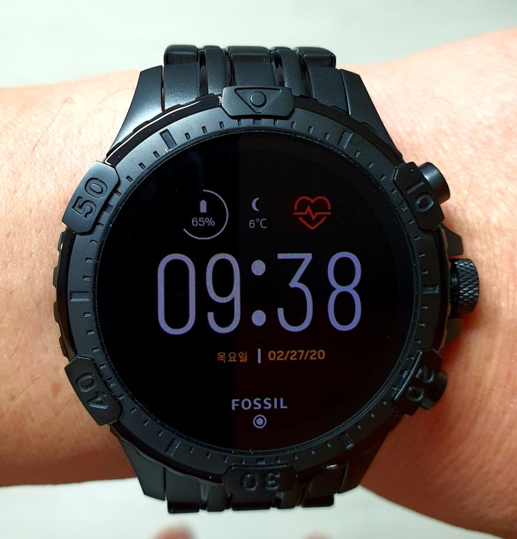 Fossil Gen 5 Garrett Stainless Steel Touchscreen Smartwatch(파슬 Gen 5 ...