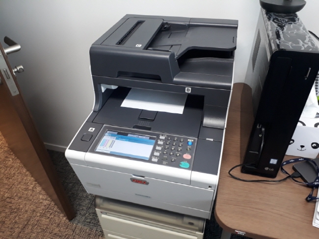 A4 오키 사무용 칼라레이저복합기 임대 종로구 을지로 리저스 Oki Es5473mfp 컬러레이저프린터 임대 애플잉크