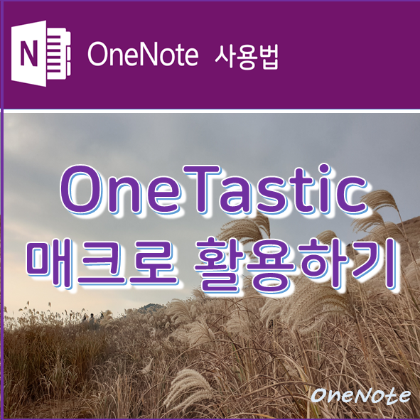 원노트 사용법 04. OneTastic 매크로 활용하기 : 네이버 블로그