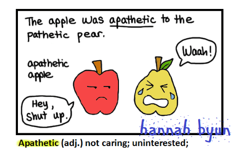 [SAT 필수단어 36 / apathetic] : 네이버 블로그