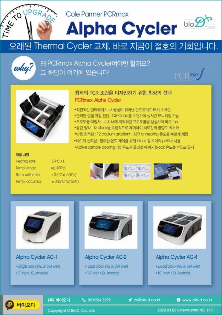 최적의 PCR 조건을 디자인하기 위한 최상의 선택 PCRmax Alpha Cycler : 네이버 블로그