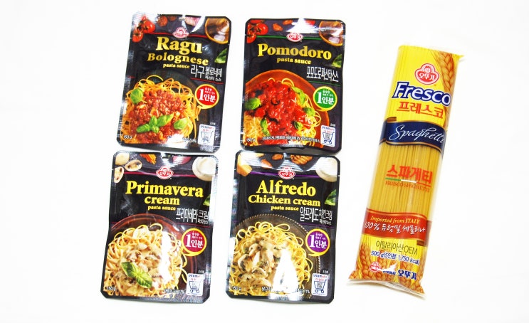 [오뚜기] 파스타소스 스파게티소스 :라구볼로네제 포모도로 프리마베라크림 알프레도치킨크림 : 네이버 블로그