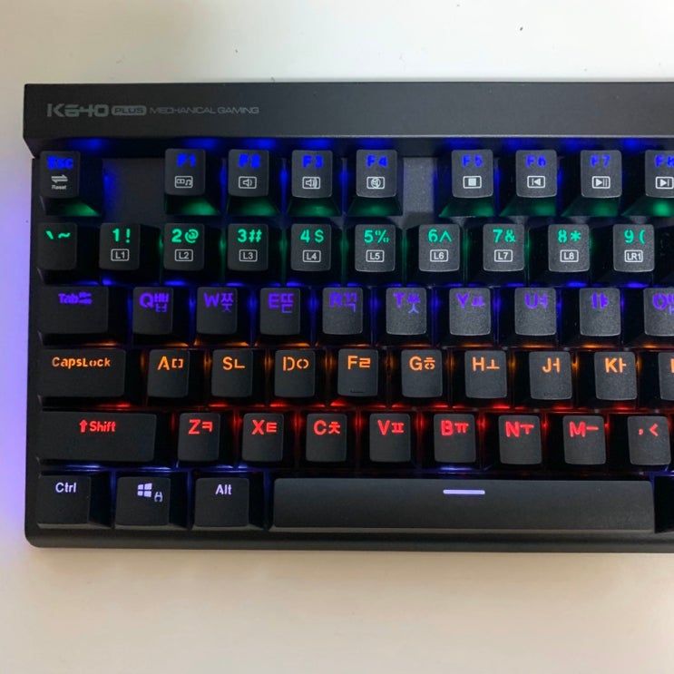 LED 게이밍키보드 앱코 해커 K640 플러스 : 네이버 블로그