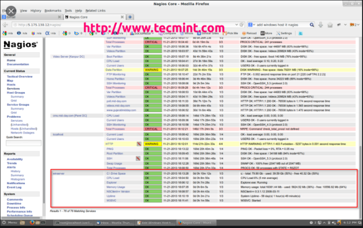 Nagios Core를 사용하여 윈도우즈 서버 모니터링하려면 다음을 수행 : 네이버 블로그