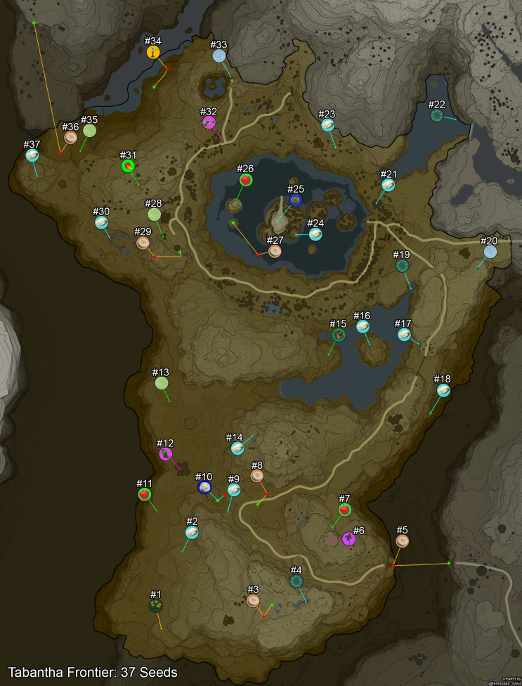 [NS] 젤다의 전설 야생의 숨결 - 코로그 열매 위치 지도 : 타반타 변두리 : 네이버 블로그