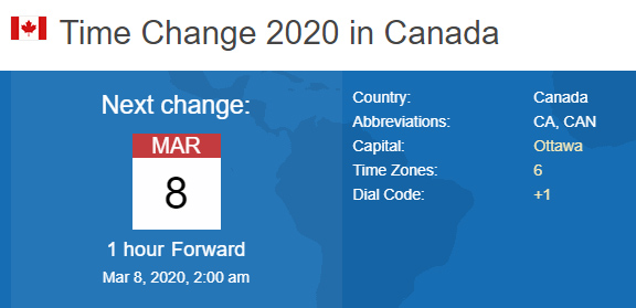 ⁠캐나다의 썸머타임(일광 절약 시간제 Daylight Saving Time : DST) : 네이버 블로그