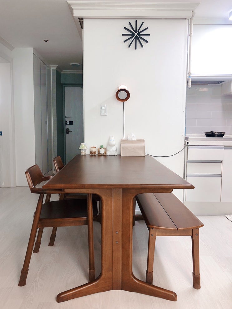 아피나모블러 코펜 식탁 / 의자 / 벤치 : 4인용 copen table Walnut : 네이버 블로그