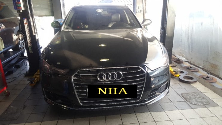 아우디 A6 35tdi C7 브레이크 패드교환브레이크 디스크 교환드럼 교환브레이크액 교환 네이버 블로그