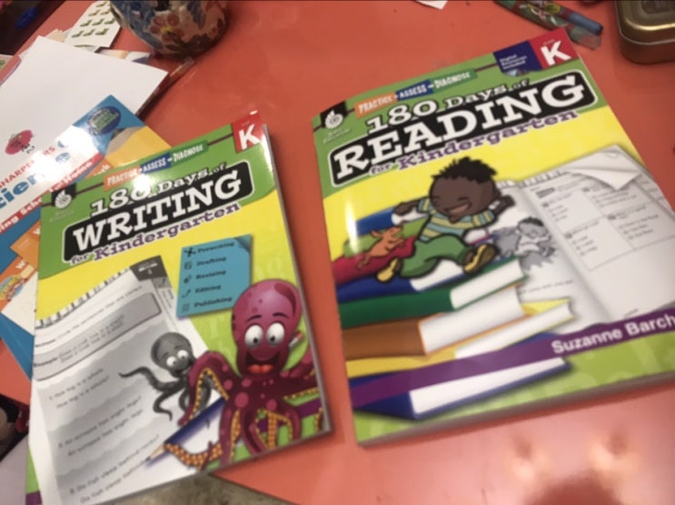 6+ 180 Days of Writing/ Reading for Kindergarten 제네반응은 매우 핫 함. 추천 : 네이버 블로그