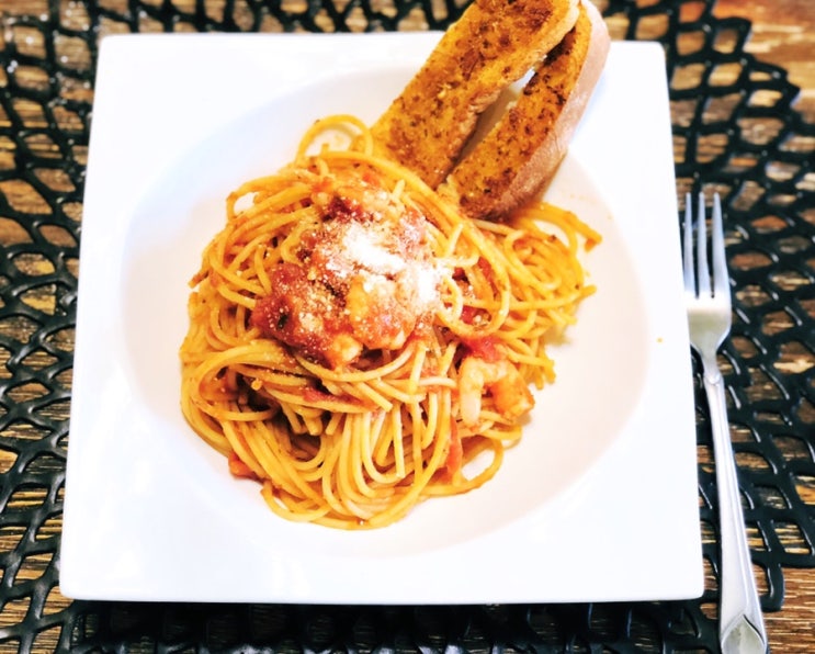 마늘빵과 스파게티 만들어서 맛있는 한끼 : 네이버 블로그