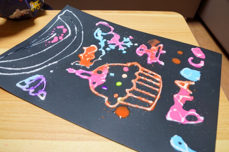소금그림 소금미술놀이 스포이드로 놀아요 네이버 블로그