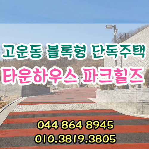 세종시 블록형 단독주택 파크힐즈 분양 네이버 블로그
