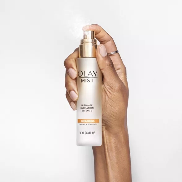 [해외직구]Olay Mist 비타민 C와 베르가못 페이셜 모이스처 라이저로 활력을주는 궁극의 하이드 레이션 에센스-3.3 fl ...