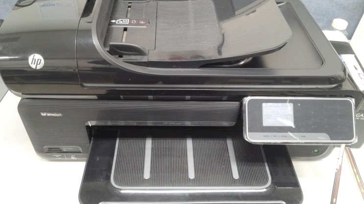 HP7500A - 잉크시스템오류 0xc19a0040 프린터헤드교체 수리 후기 / 프린테크 / 분당프린터수리 용인 성남 수원 기흥 ...