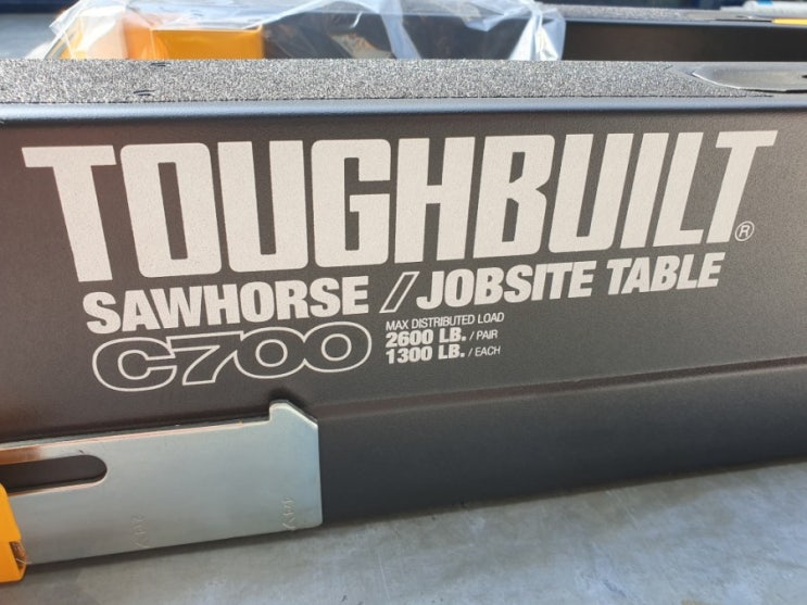 터프빌트 C700 쏘홀스/작업대 언박싱 리뷰 (TOUGHBUILT C700 Sawhorse/ Jobsite table ...