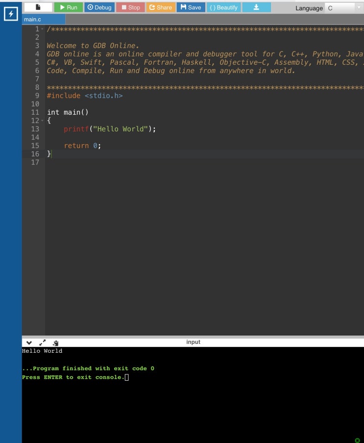 C언어 독학해? 그럼 어플로 쉽게 코딩하자! (Onlinegdb, 코드업, 모바일C) : 네이버 블로그