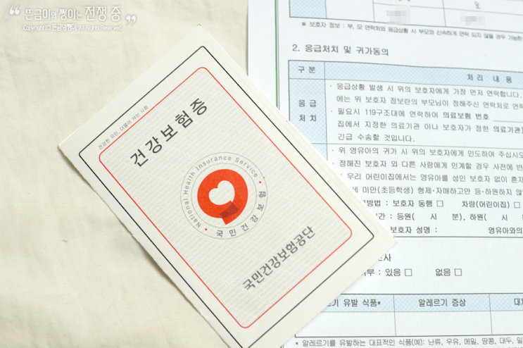 어린이집 의료보험 종류 번호 기관 서류작성방법 네이버 블로그