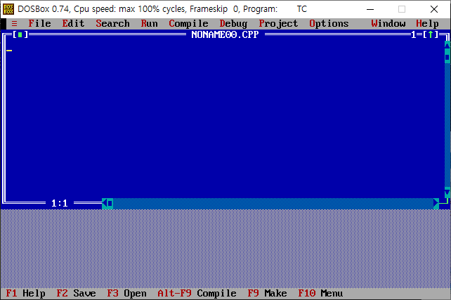 DOS용 Turbo C 개발환경 꾸미기 : 네이버 블로그