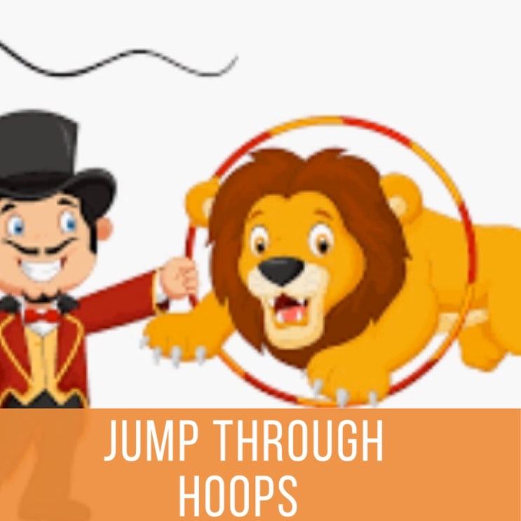 jump through hoops/(목표 성취하기 위해)고생을 하다 : 네이버 블로그