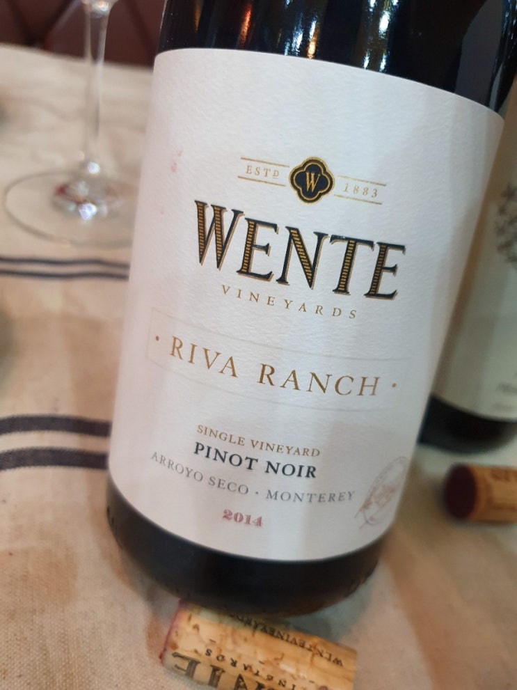 wente, riva ranch pinot noir 2014 (웬테 리바 렌치 피노누아) : 네이버 블로그