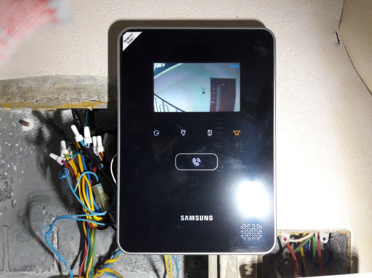 김포 풍무동 유현마을 신동아 SHT-308 인터폰 대체용 SHT-3625AMK 비디오폰 설치 SHP-DP740 푸시풀 도어락설치 : 네이버 블로그