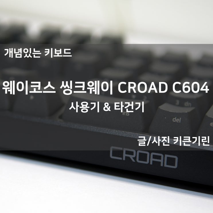 개념있는 키보드, 웨이코스 씽크웨이 CROAD C604 "체리미엄" 스피드 은축 : 네이버 블로그