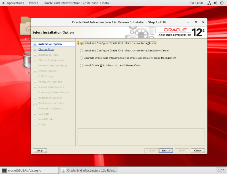 Oracle 12c R1 RAC for Linux7 설치 VMware사용 (6/7) : 네이버 블로그
