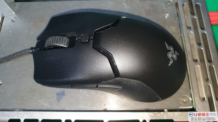 Razer Viper Mini 마우스 휠튕김수리 휠스크롤시 이음발생 증상 수리 서울레이저마우스사설as 나윤테크 입니다