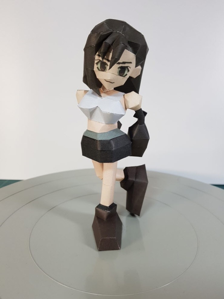 FF7 - 티파 SD(ver.Kaizo) 완성 [종이모형][papercraft][sinsis] : 네이버 블로그