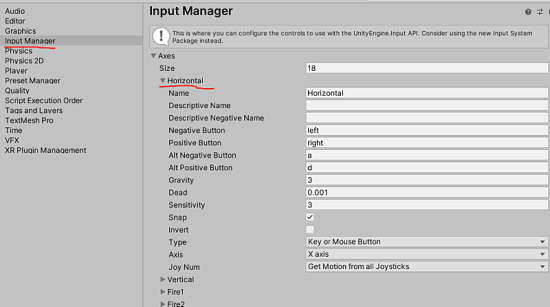 Unity 엔진 - Input.GetAxis (기존 입력 방식) : 네이버 블로그